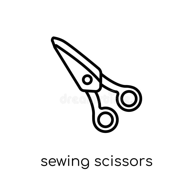 Sewing Scissors Icon from Sew Collection. Stock Vector - Illustration ...