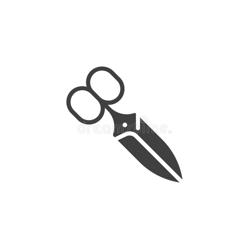 Sewing Scissors Icon, Outline Style Stock Vector - Illustration of ...