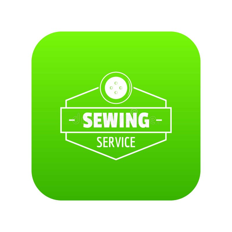 Sewing Service Logo, Simple Black Style Stock Vector - Illustration of ...