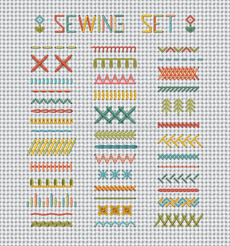 Sewing Borders Stock Illustrations – 1,147 Sewing Borders Stock ...