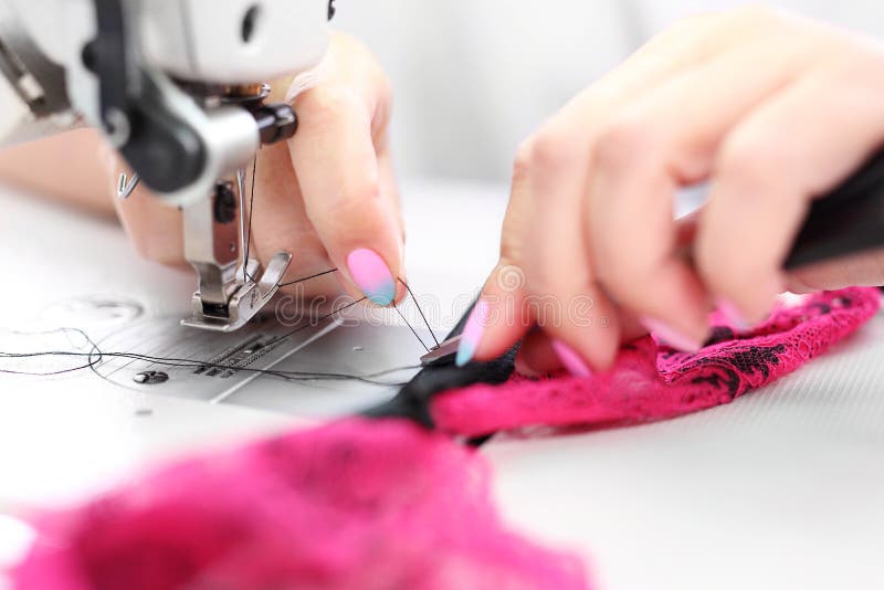 Sewing. Sewing machine stock photo. Image of lockstitch - 59756356