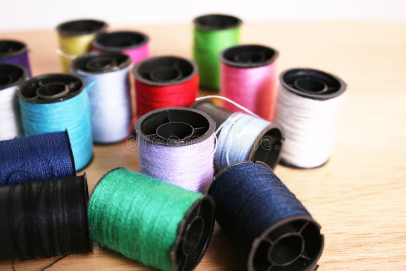 Sewing Spools stock image. Image of random, item, close - 7038639