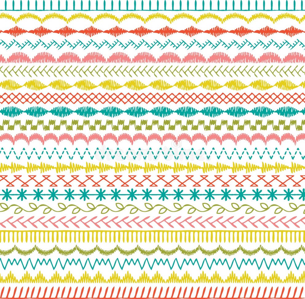 Sewing Border Stock Illustrations – 10,965 Sewing Border Stock ...
