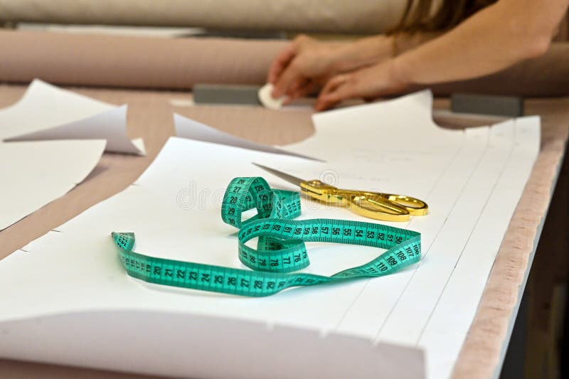 Sewing Studio of Individual Tailoring Stock Photo - Image of garment ...