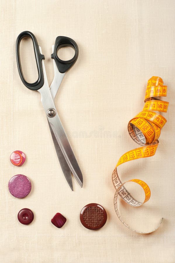 Sewing supplies stock image. Image of collection, habit - 18600167