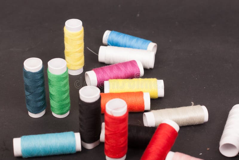 Sewing textile string stock photo. Image of cotton, yellow - 144765506