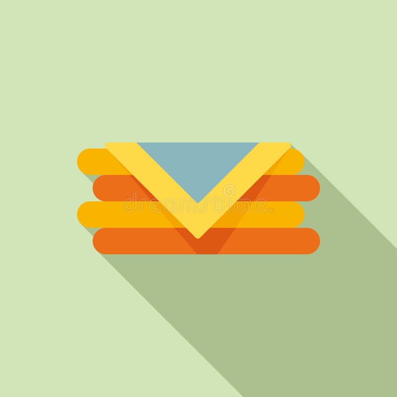 Sewing Textile Stack Icon Flat Vector. Tailor Fashion Design Stock ...