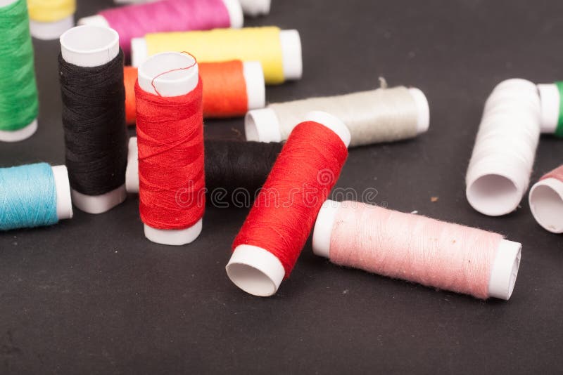 Sewing textile string stock image. Image of threads - 144765701