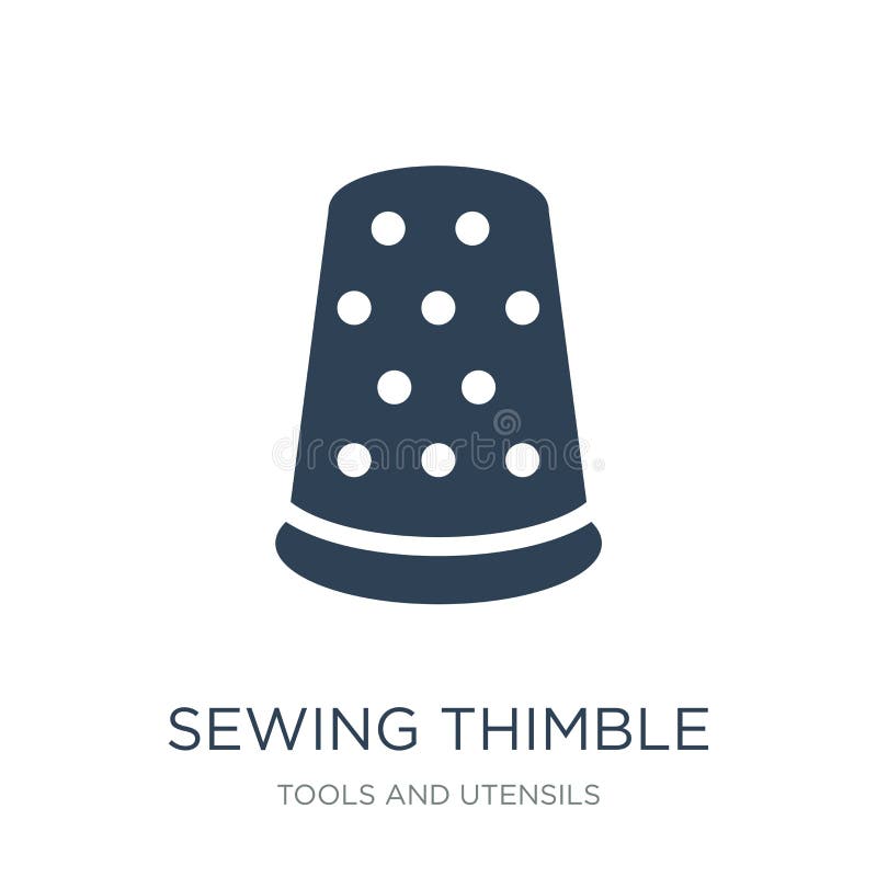 Sewing Thimble Black Variant? Icon from Woman Clothing Outline Collection. Thin Line Sewing ...