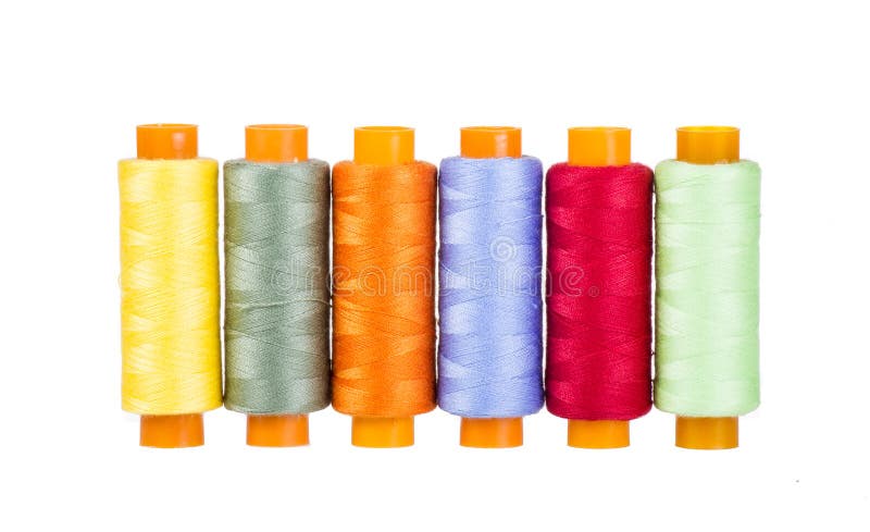 Colored thread for sewing stock photo. Image of material - 16421512