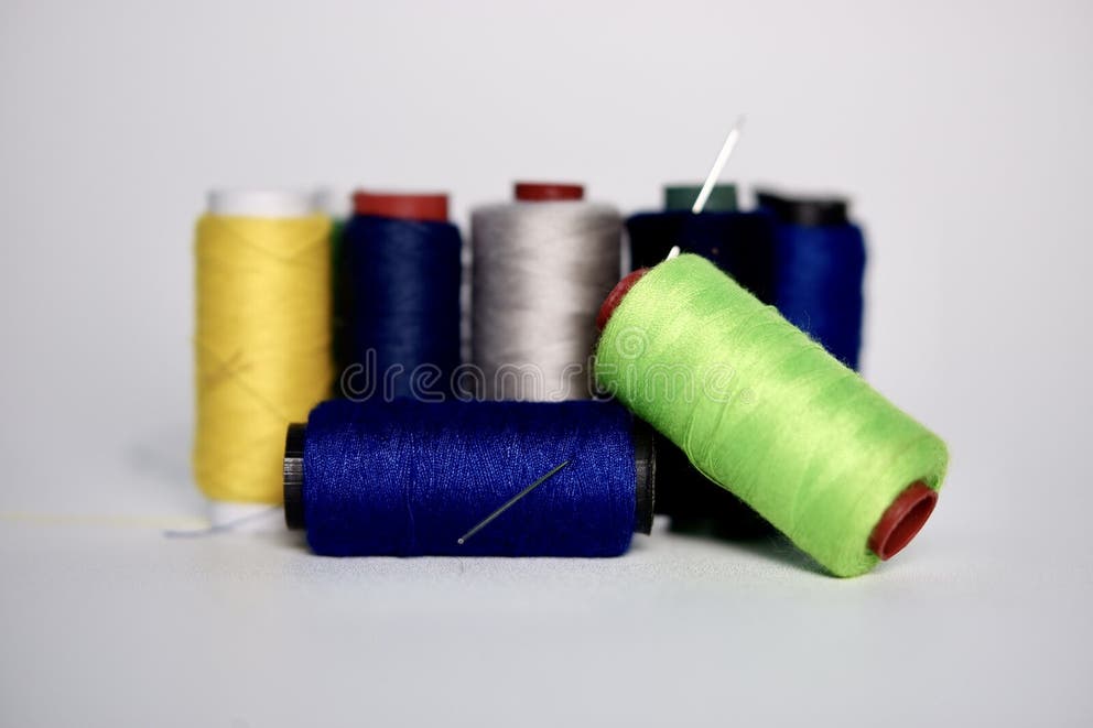 Sewing Thread and Basic Materials Stock Image - Image of natural, wool ...