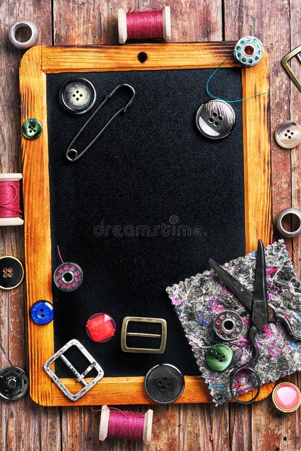 Sewing thread and buttons stock image. Image of making - 87388799