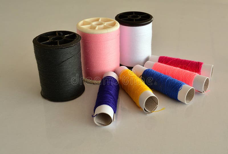 Sewing thread colorful stock image. Image of threads - 73628799
