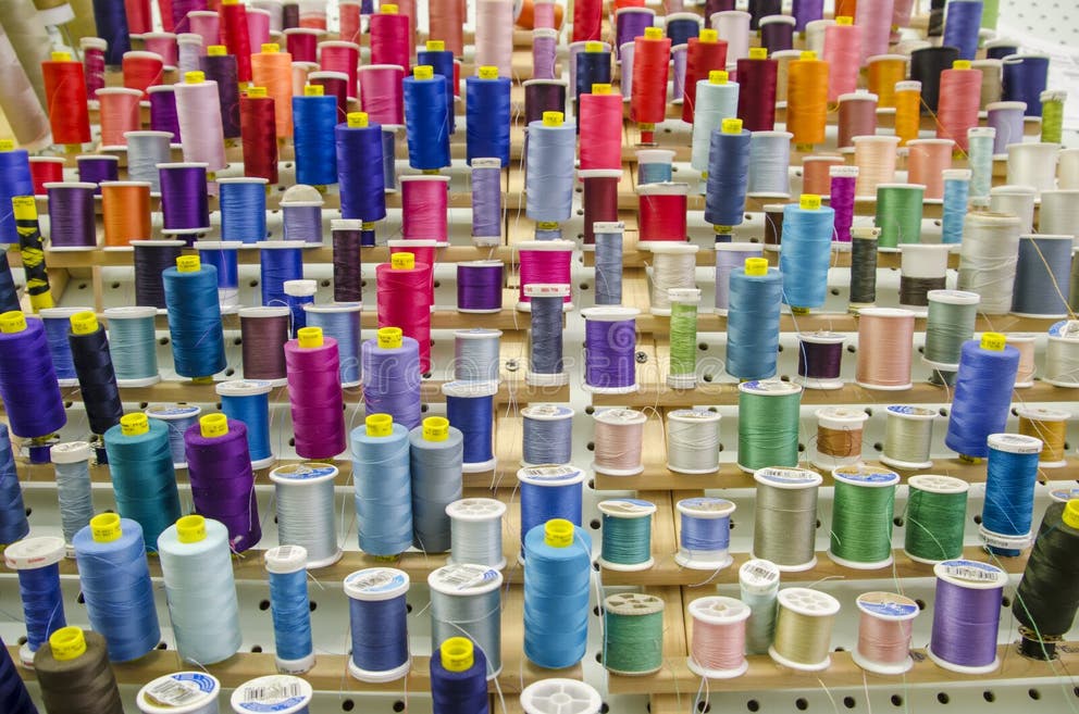 Sewing thread stock image. Image of group, needlework - 45215531