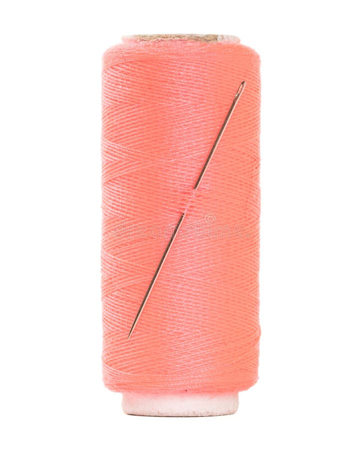 Sewing thread with needle stock image. Image of background - 145195545