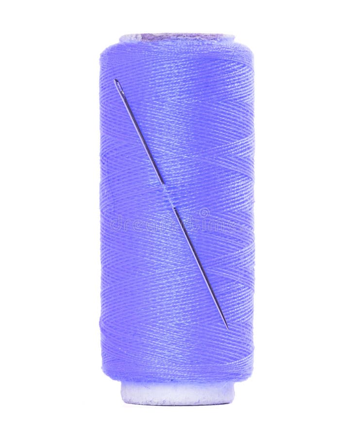 Sewing thread with needle stock photo. Image of embroidery - 146205356