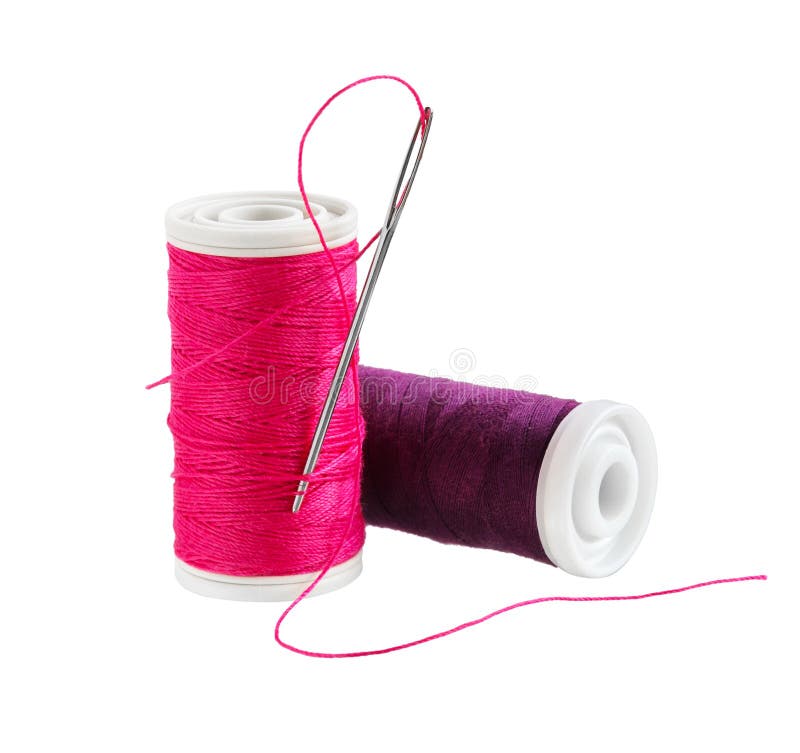 Sewing thread and needle stock photo. Image of background - 214568238
