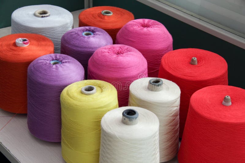 Red sewing thread stock image. Image of closeup, floss - 111739185