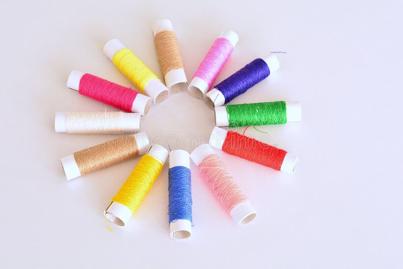 Sewing Thread/ Sewing Thread Colorful Stock Photo - Image of material ...