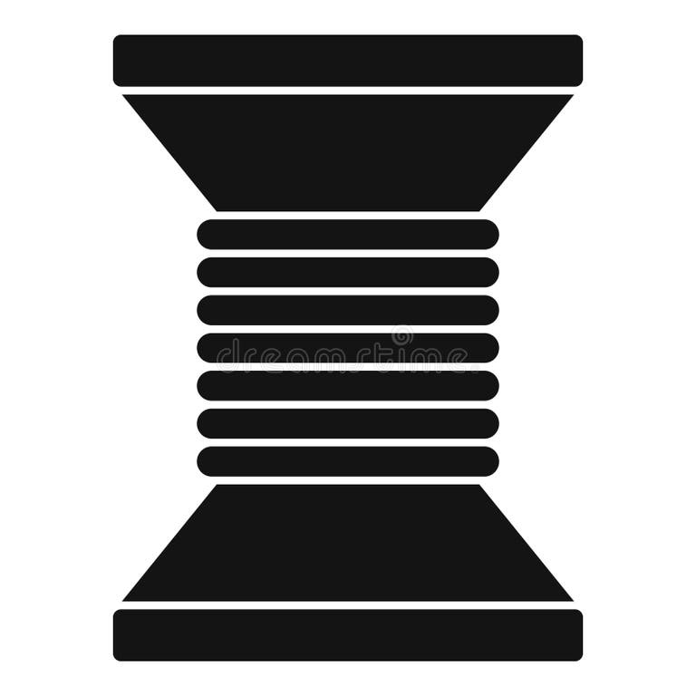Sewing Thread Spool Icon Showing Crafting and Needlework Stock Vector ...
