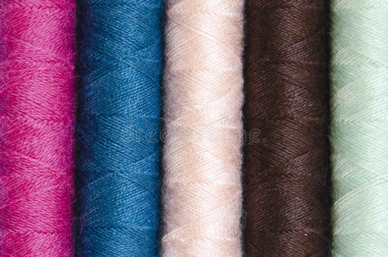 Sewing Thread Texture Background Stock Photo - Image of macro, cotton ...