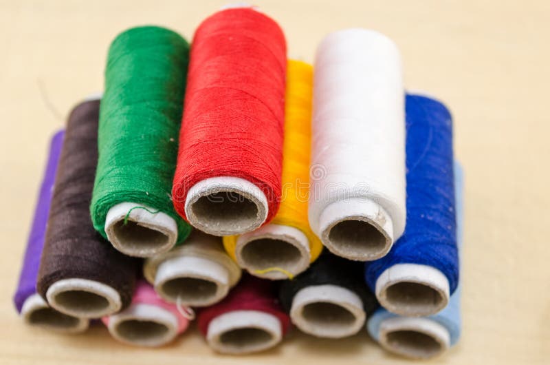 Sewing Thread in Various Colors Stock Image - Image of fashion, rows ...