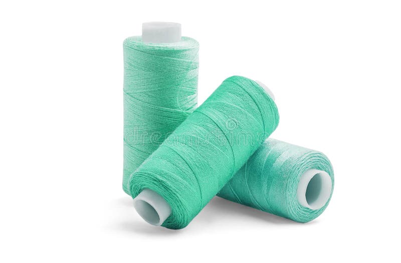 Sewing Thread Isolated on White Background for Designers Stock Photo ...