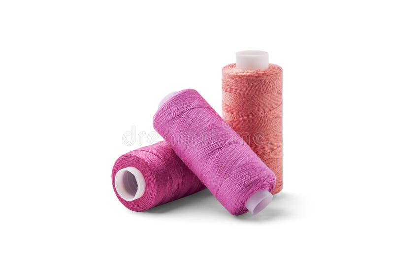 Sewing Thread Isolated on White Background for Designers Stock Photo ...