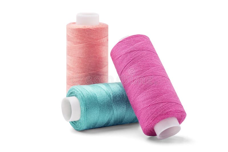 Sewing Thread Isolated on White Background for Designers Stock Photo ...