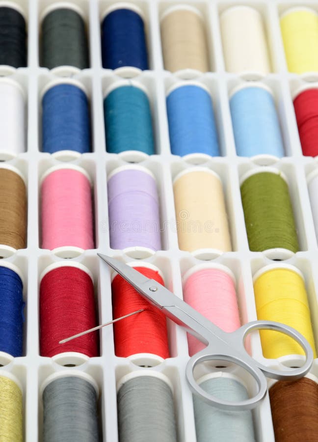 Spools of Embroidery Thread Stock Photo - Image of blend, assorted: 5952722