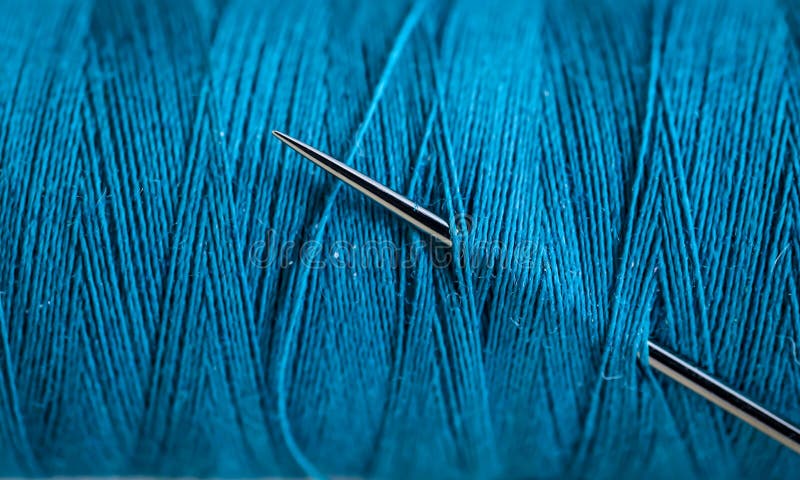 Sewing threads closeup stock photo. Image of crafts, needle - 79258800
