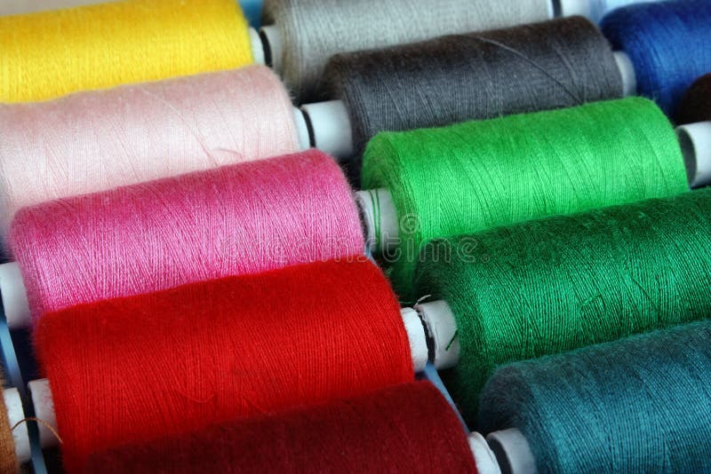 Colorful Thread for Textile Stock Photo - Image of colorful, fabric ...