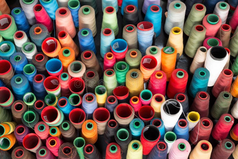 Sewing Threads of Different Colors Stock Image - Image of colorful ...
