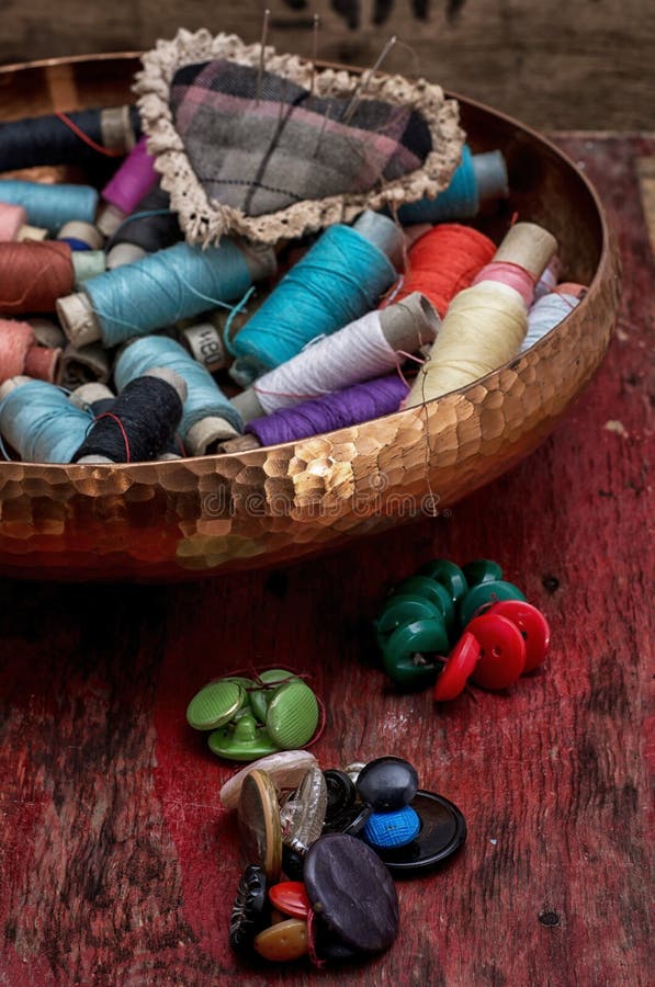 Sewing threads stock photo. Image of binding, cutting - 48948074