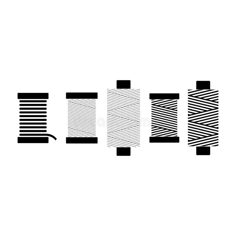 Spools Threads Stock Illustrations – 288 Spools Threads Stock ...