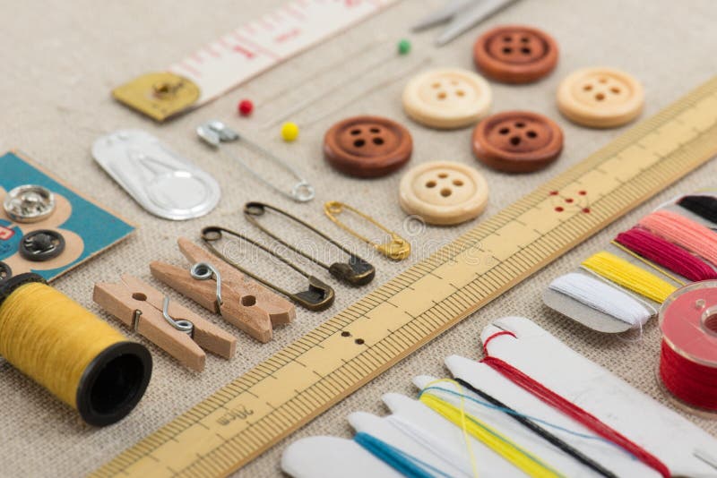 Sewing tool stock image. Image of lessons, object, macro - 75605379