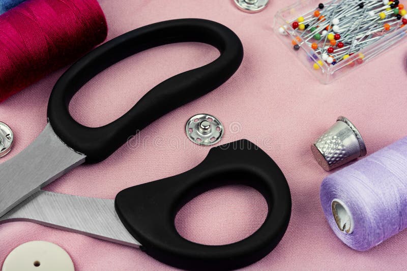 Sewing Tools and Accessories,needlework Stock Image - Image of design ...