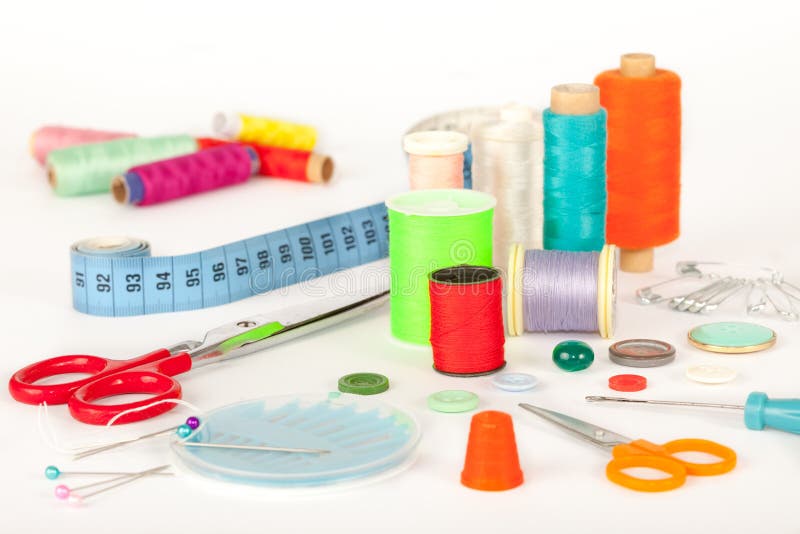 Sewing Tools and Accessories Stock Photo - Image of mend, fashion: 61164738