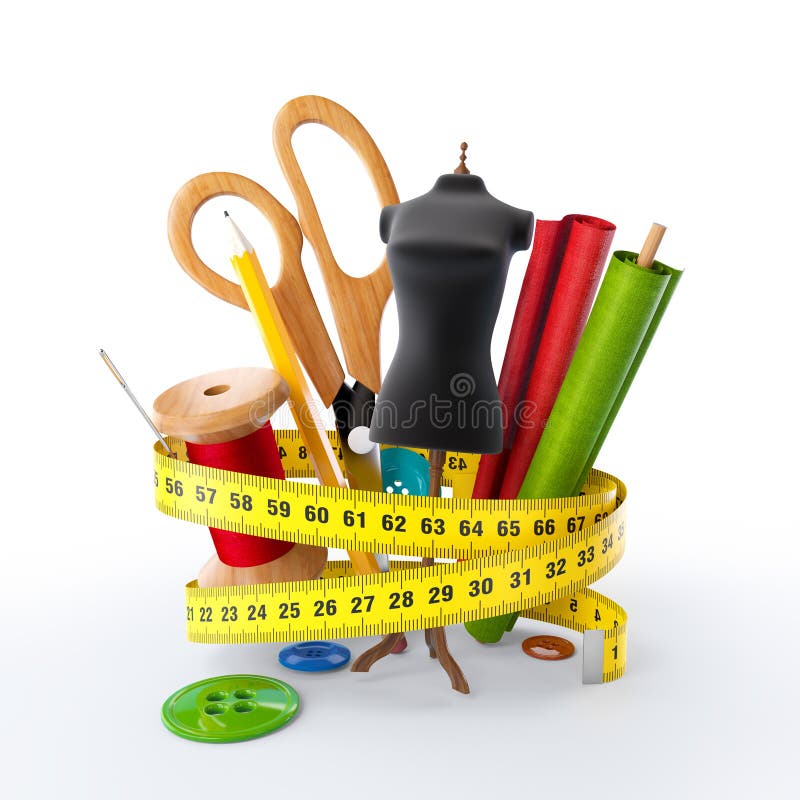 Sewing set stock vector. Illustration of needlecraft - 38350849