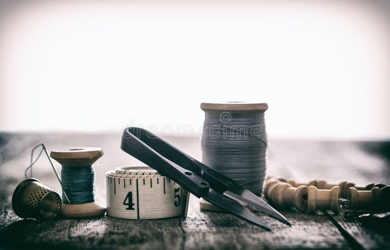 Sewing tools stock image. Image of hobby, collection - 178220033