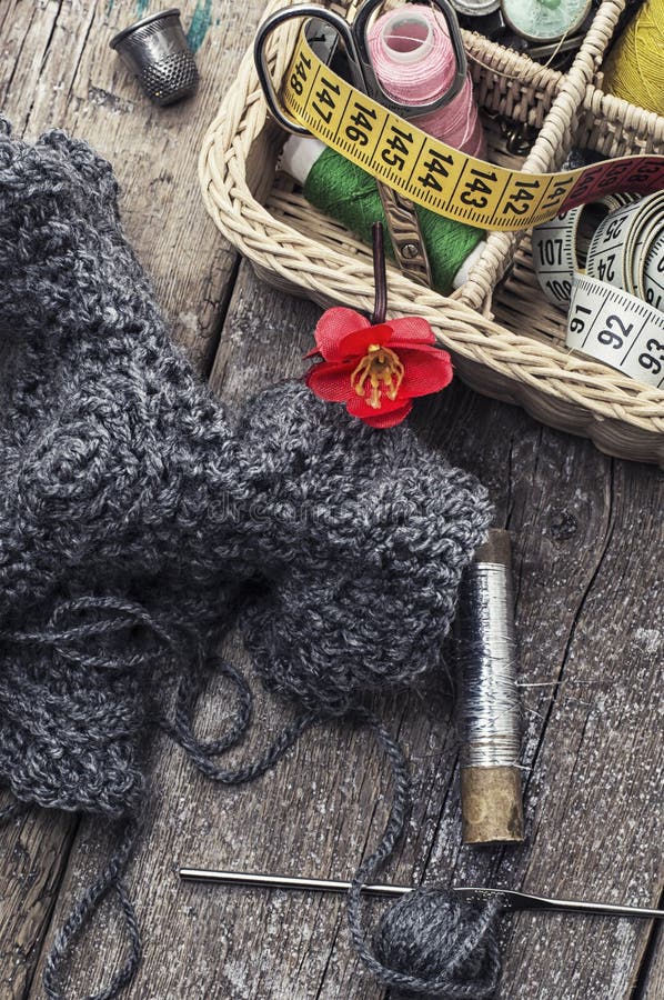 Sewing Tools and Decorations Stock Image - Image of needle, designer ...