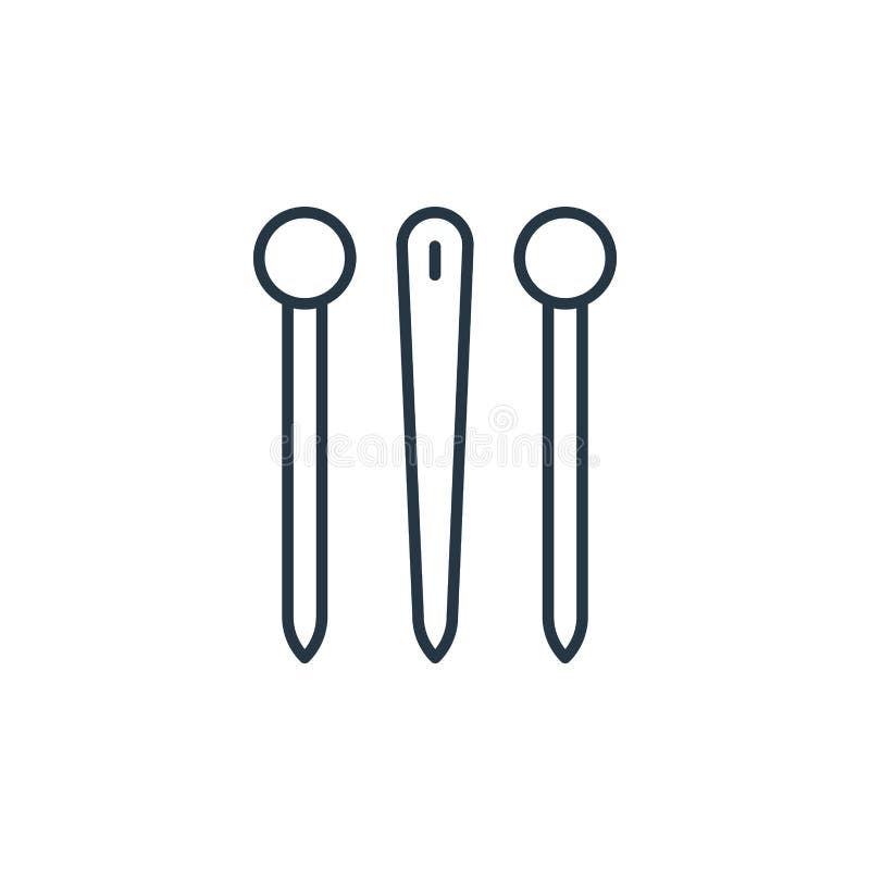 Sewing Tools Icon Vector From Sewing Concept Thin Line Illustration Of