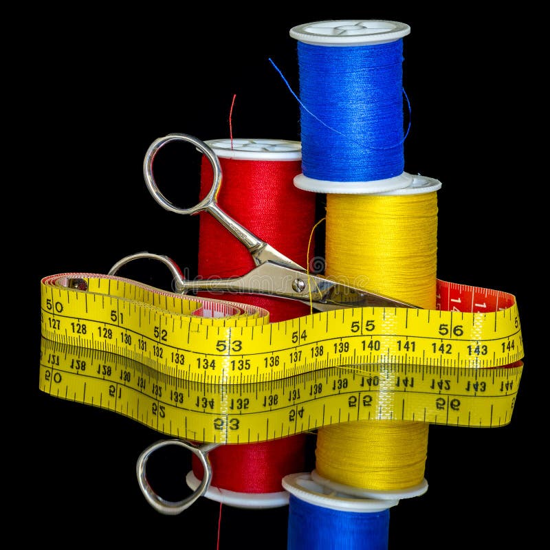 Sewing Tools Needed To Make Clothing Stock Photo - Image of life, craft ...