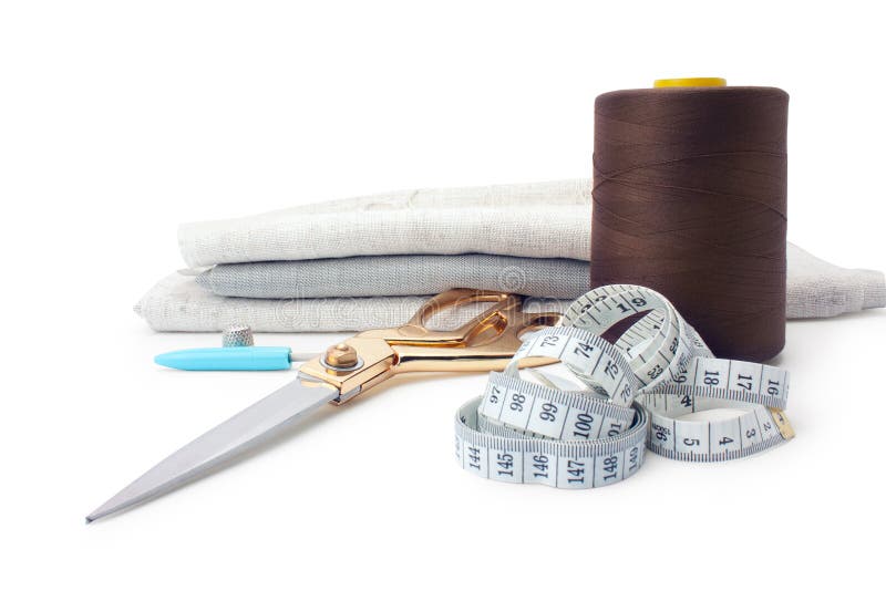 Sewing Tools and Supplies in a Sewing Kit Stock Image - Image of group ...