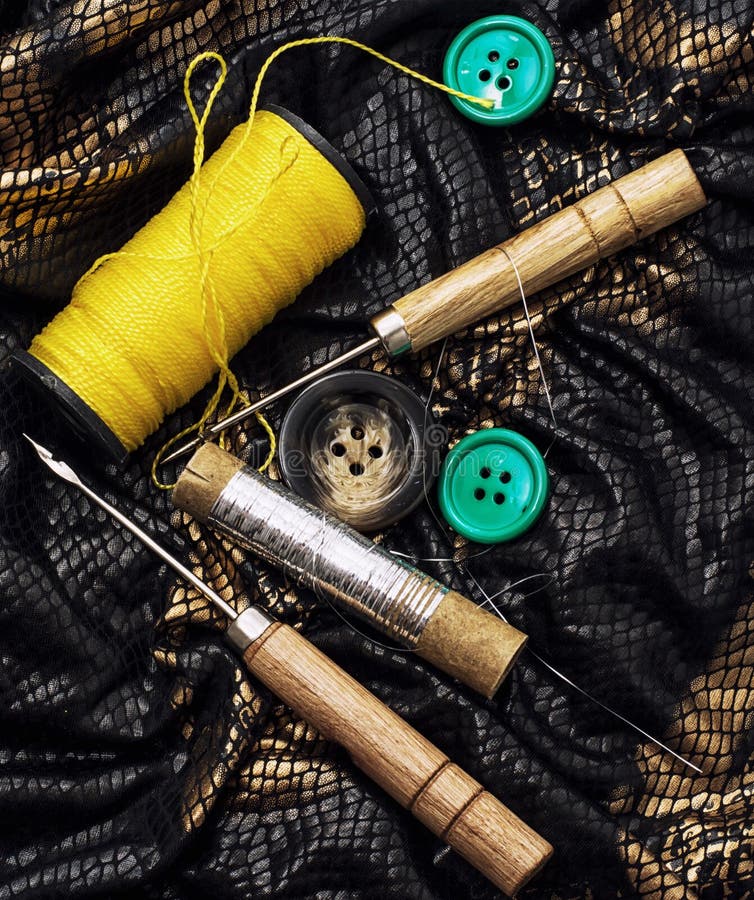 Sewing tools stock photo. Image of fastener, button, handicraft - 41931268