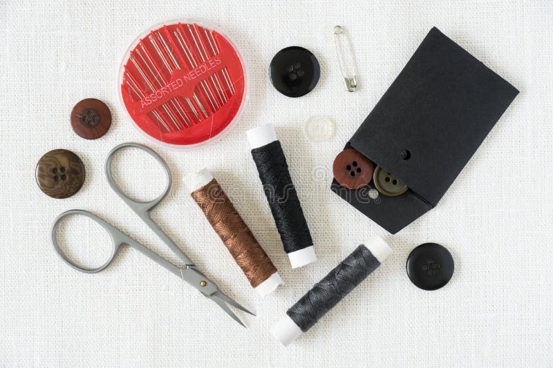 Sewing Tools Top View, Clothing Design Concept Stock Photo - Image of ...