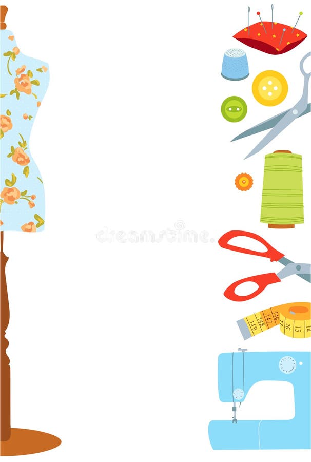 Sewing Border Stock Illustrations – 9,345 Sewing Border Stock ...