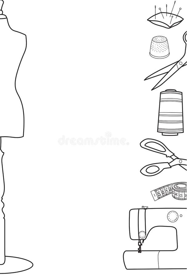 Sewing Border Stock Illustrations – 9,345 Sewing Border Stock ...