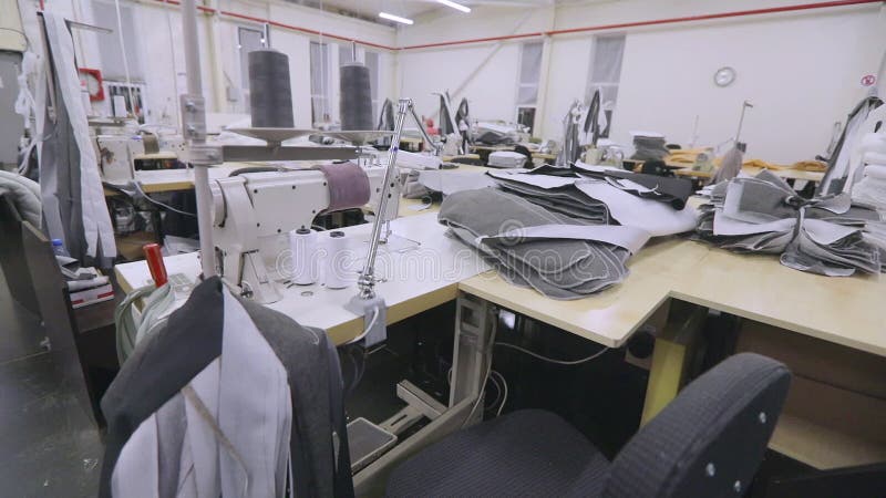 A Sewing Workshop without People. Sewing Workshop before the Start of ...