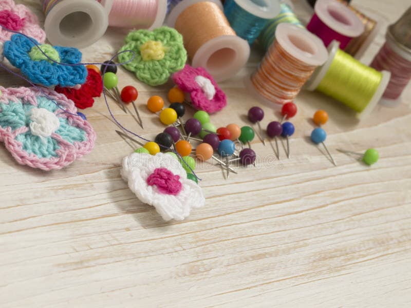 Sewings items stock photo. Image of crafts, gold, stitching - 26085258